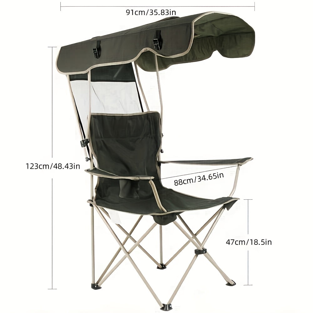 [Shade Canopy Chair] Camping Chair with Shade Canopy for Adults ...
