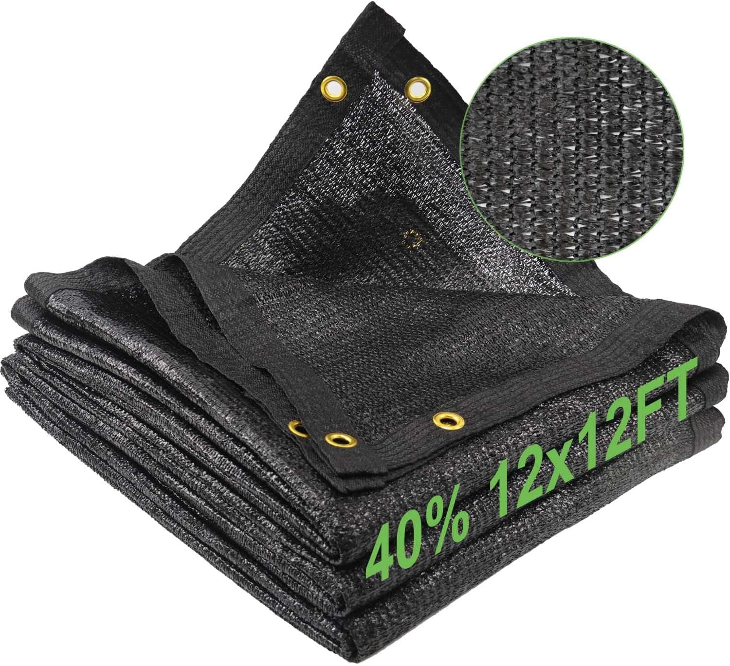 Shade Cloth, 10 x 20 FT Shade Mesh Tarp with Reinforced Brass Grommets ...