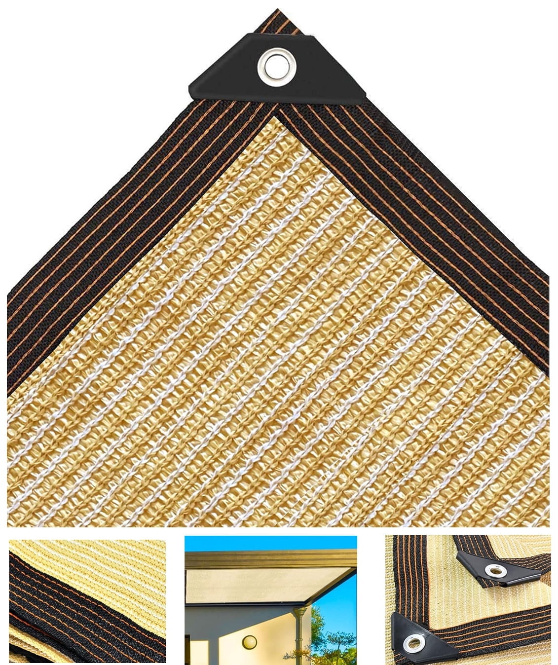 Shade Cloth, 3 x 6 FT Durable Mesh Tarp with Grommets, Sun Shade Cloth ...