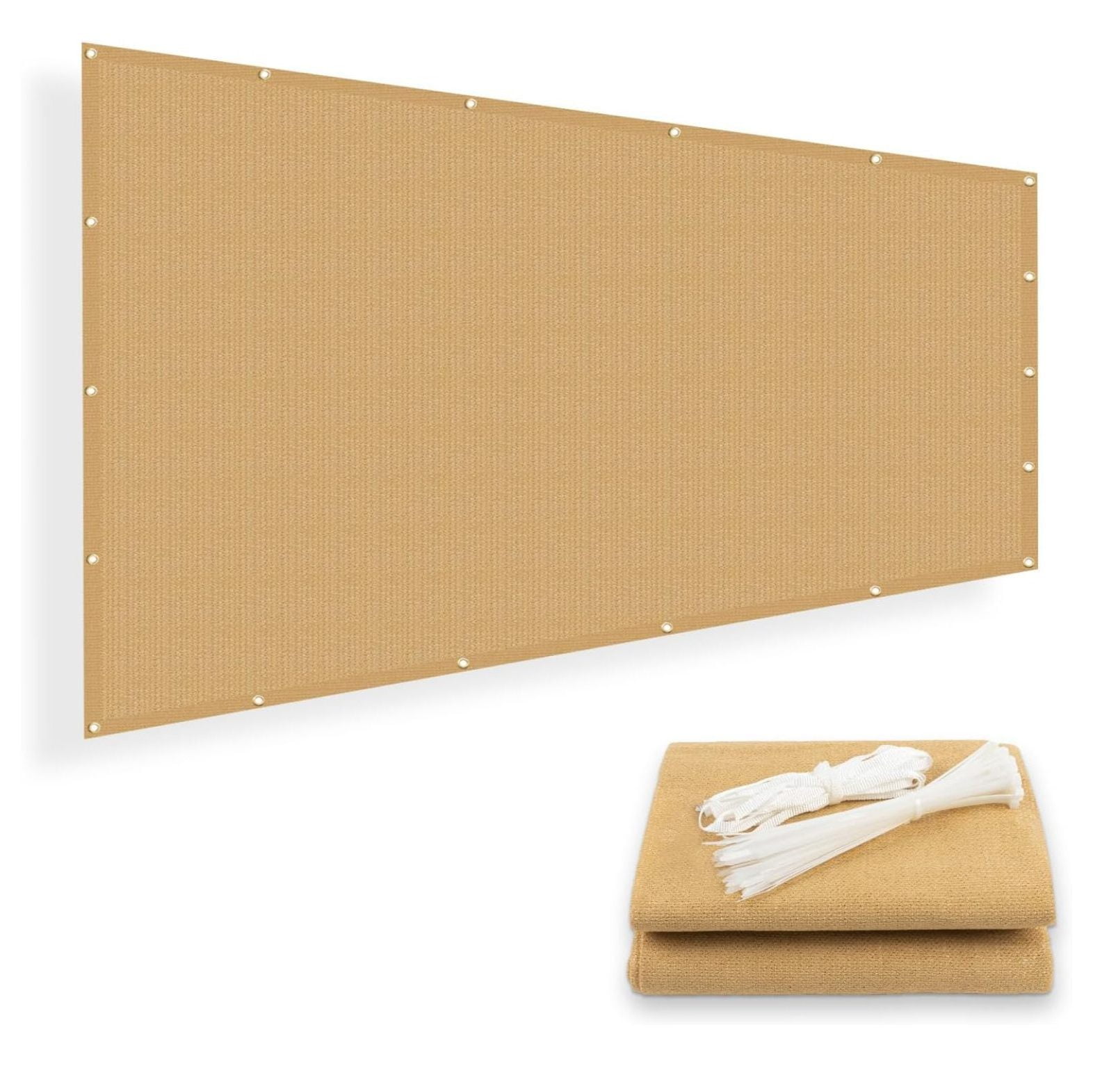 Shade Cloth 4x6 FT Sun Shade Screen Fabric HC-037 Shade Cover Tarp with ...