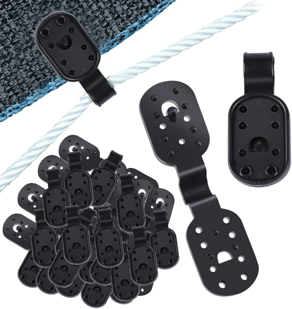 Shade Cloth Heavy Duty Lock Grip, 2025 New Shade Cloth Clips, Black ...