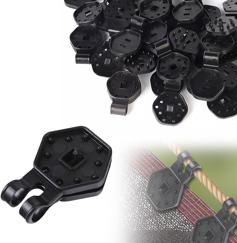 Shade Cloth Heavy Duty Lock Grip, 2025 New Tarp Clip, Durable Netting Clamp for Outdoor Garden ...