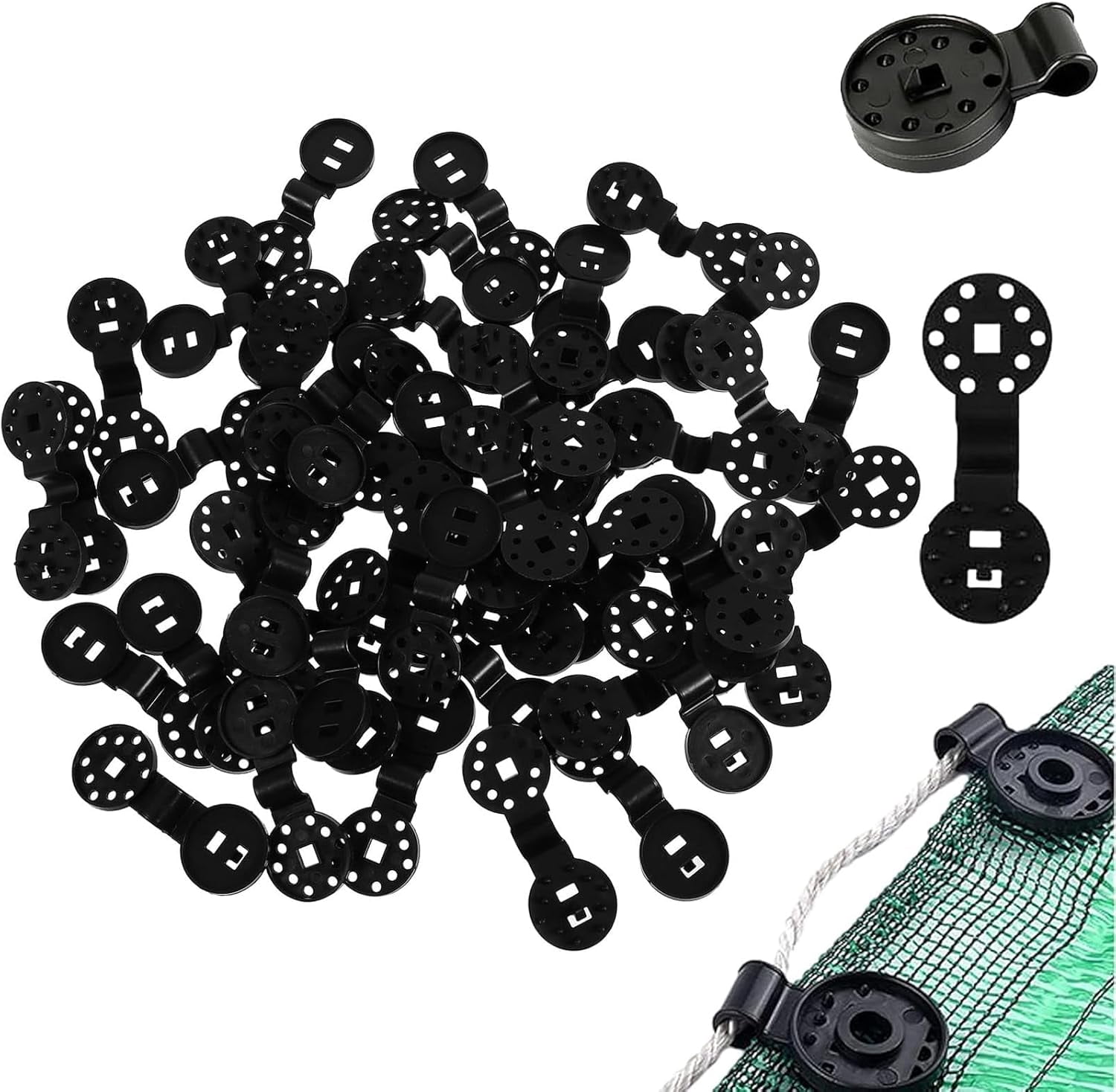 Shade Cloth Heavy Duty Lock Grip, Reusable Heavy Duty Lock Grip Plastic ...