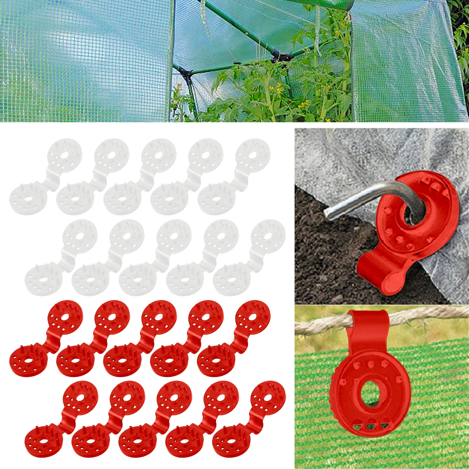 Shade Cloth Heavy Duty Lock Grip, Round Plastic Black Clips For Sun ...