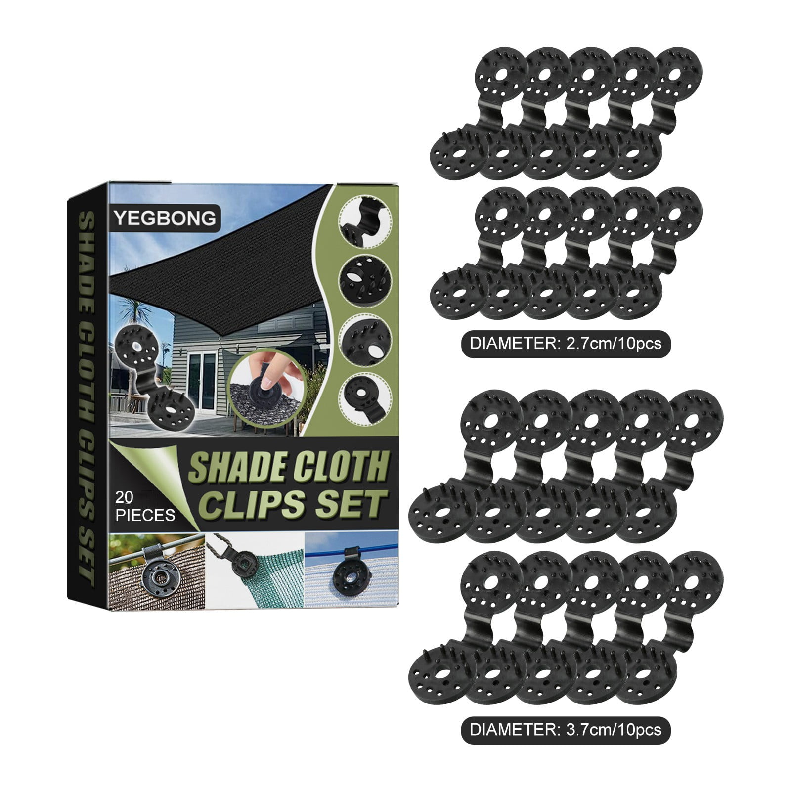 Shade Cloth Heavy Duty Lock Grip, Shade Cloth Plastic Clips, Greenhouse ...