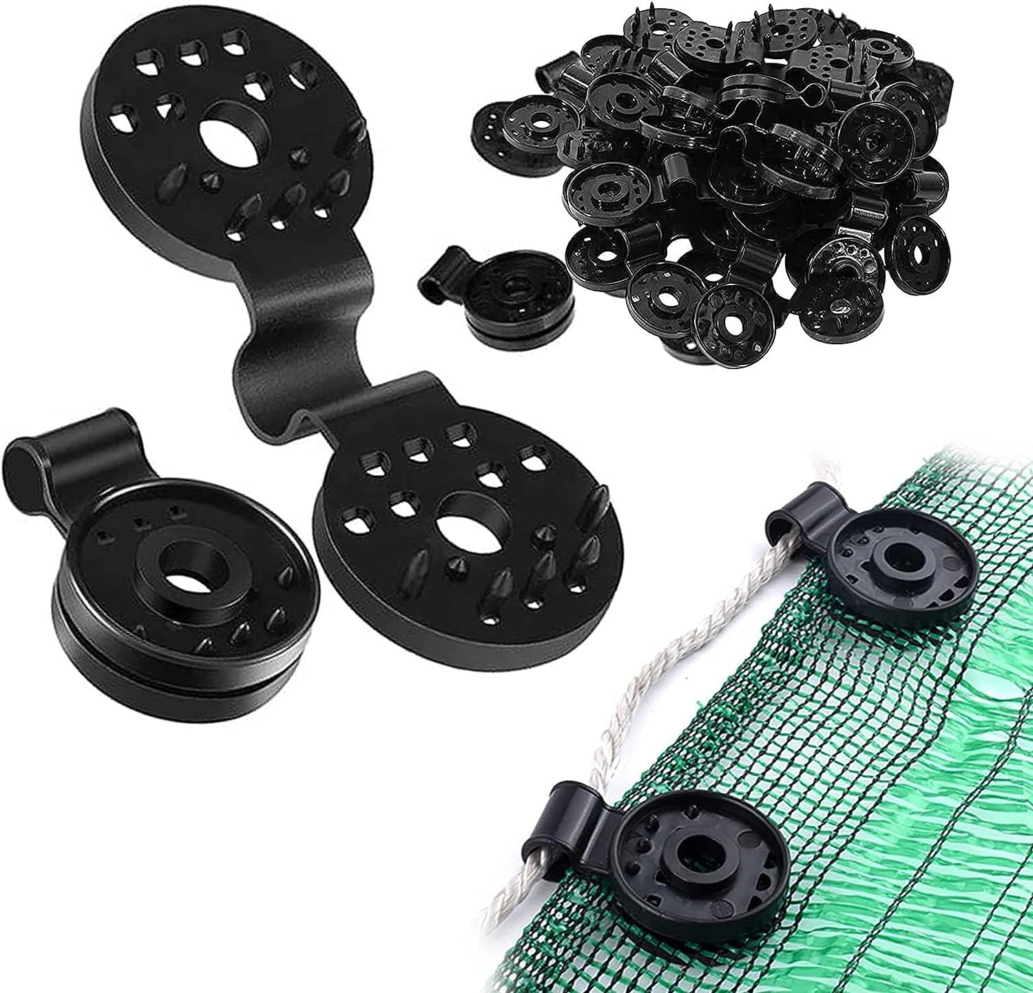 Shade Cloth Heavy Duty Lock Grip, Shade Cloth Plastic Clips, Windproof ...