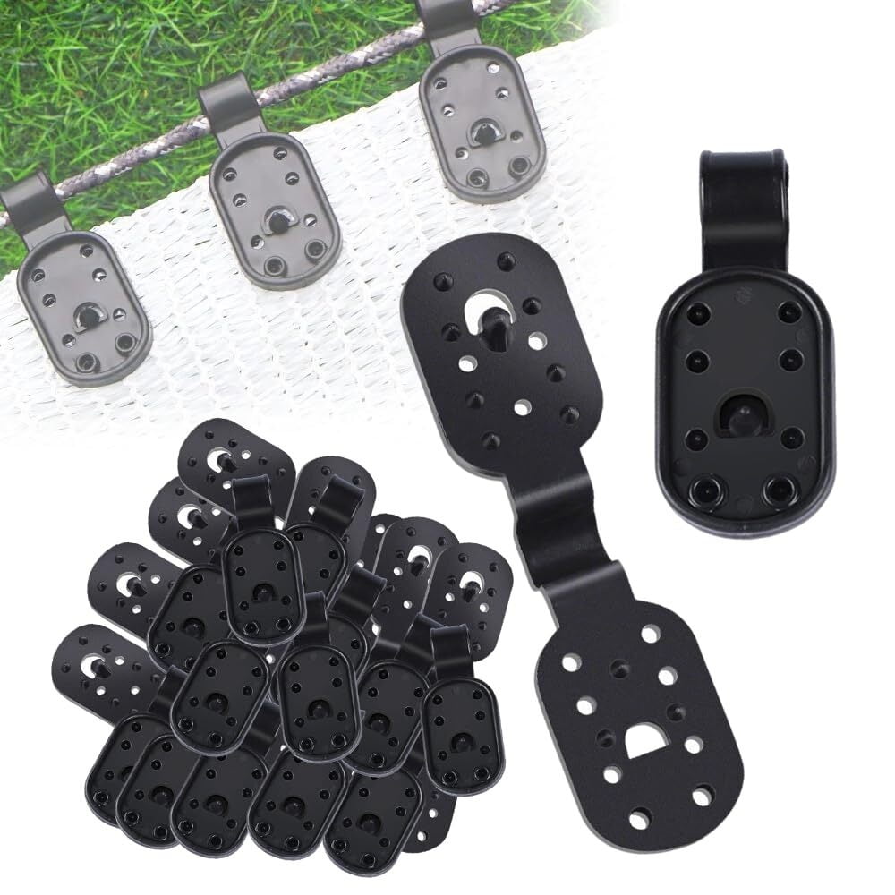 Shade Cloth Heavy Duty Lock Grip, Upgraded Shade Cloth Clips, Black ...