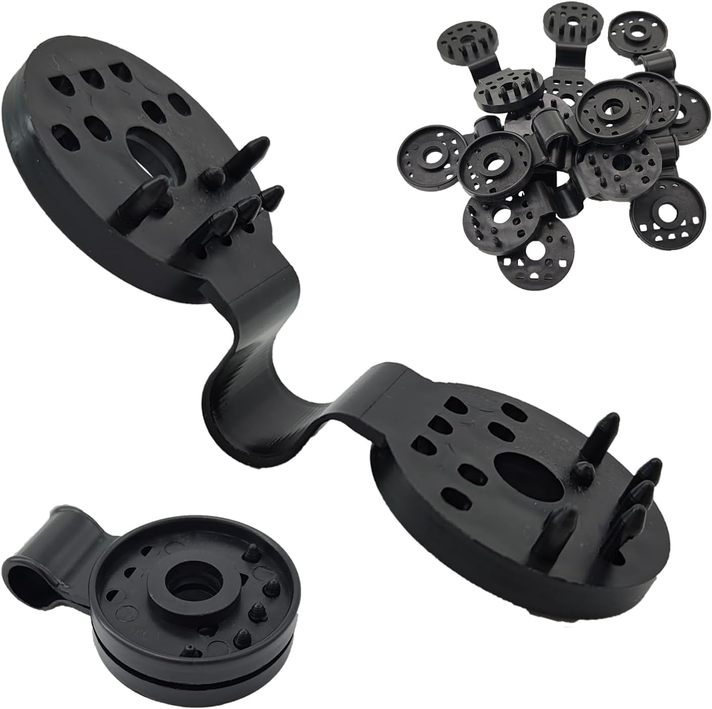 Shade Cloth Plastic Clips Round Plastic Black Clips Lock Grip ...