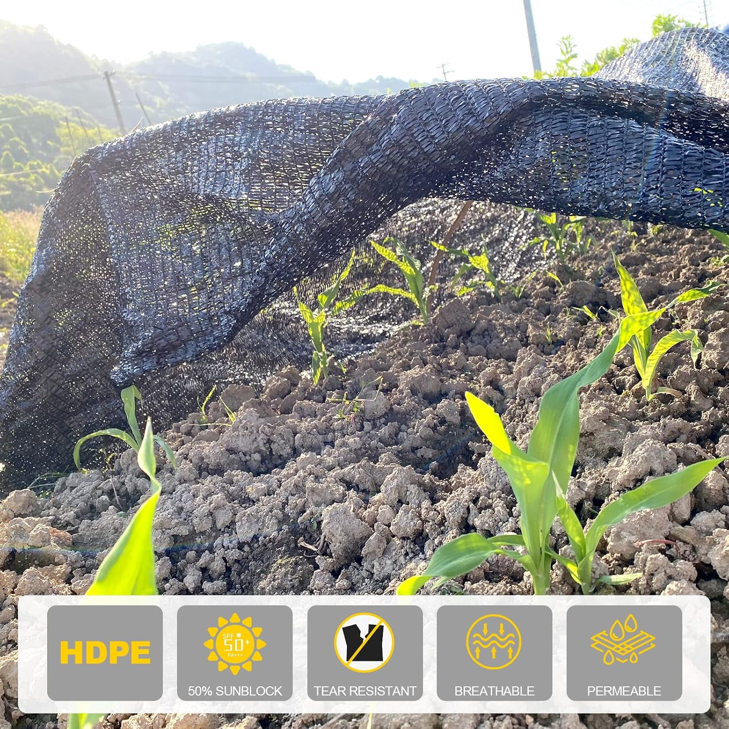 Shade Cloth, Sun Shade Cover for Plants, Garden, Greenhouse, Patio ...