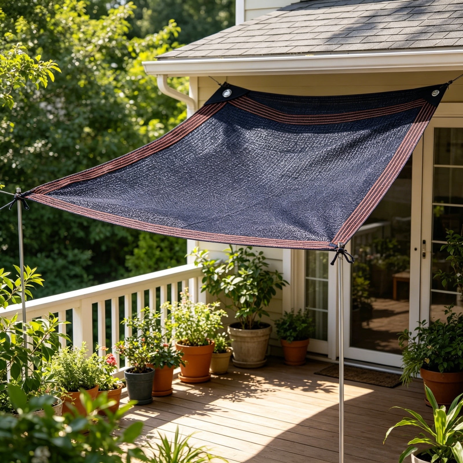 Shade Cloth UV Sunblock Mesh Net, Heavy-Duty HDPE Breathable Garden ...