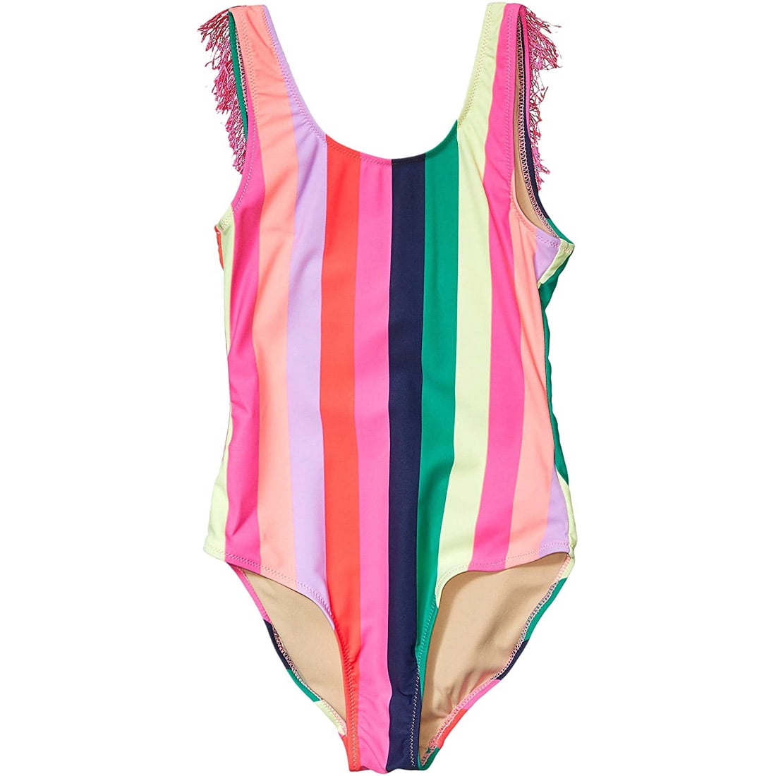 Shade Critters Baby Girl's One-Piece Fringe Back Stripe, Multi, 14 ...