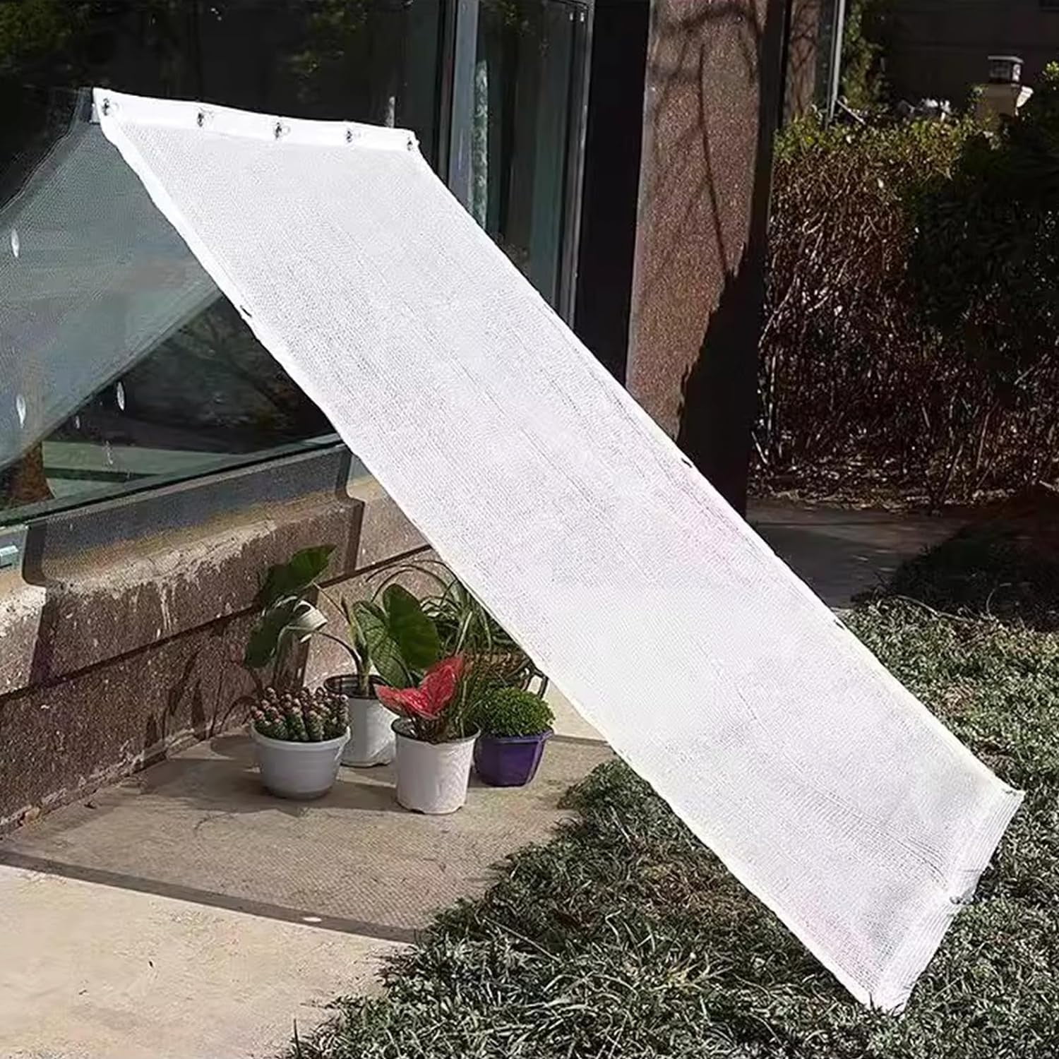 Shade Netting With Grommets,50% Outdoor Sunblock Shade Cloth, Uv ...