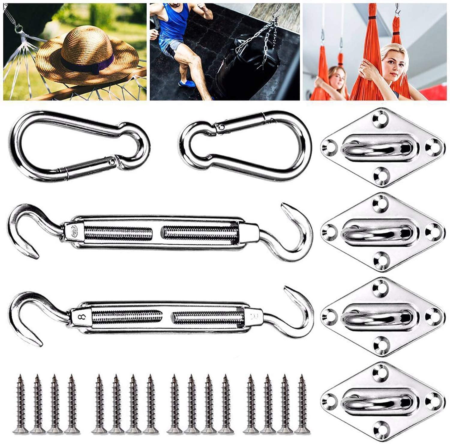 Shade Sail Fixing Kit, 304 Stainless Shade Sail Fixing Kit - for Safe ...