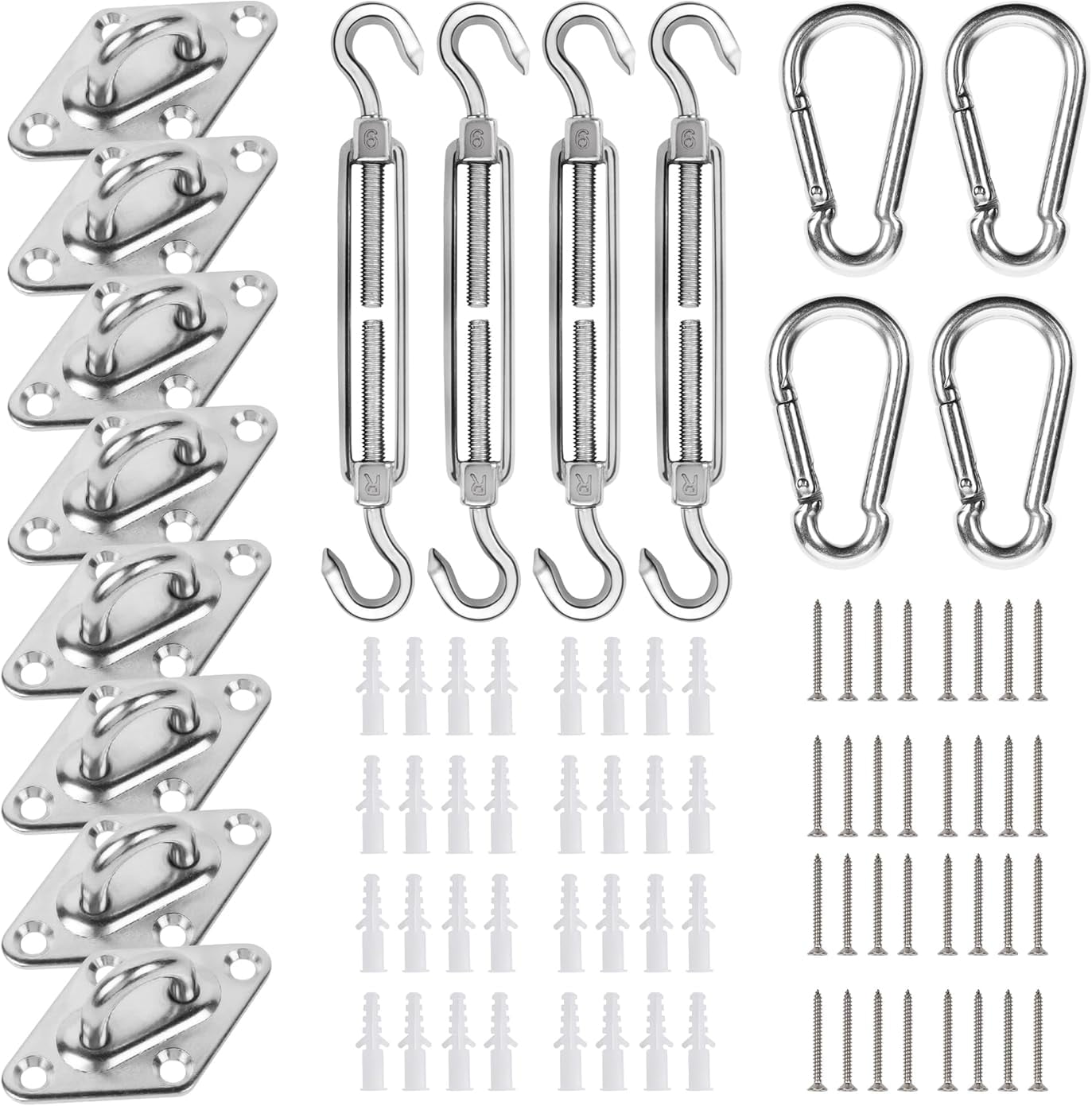 Shade Sail Hardware Kit 304 Stainless Steel Extension Cord Outdoor ...