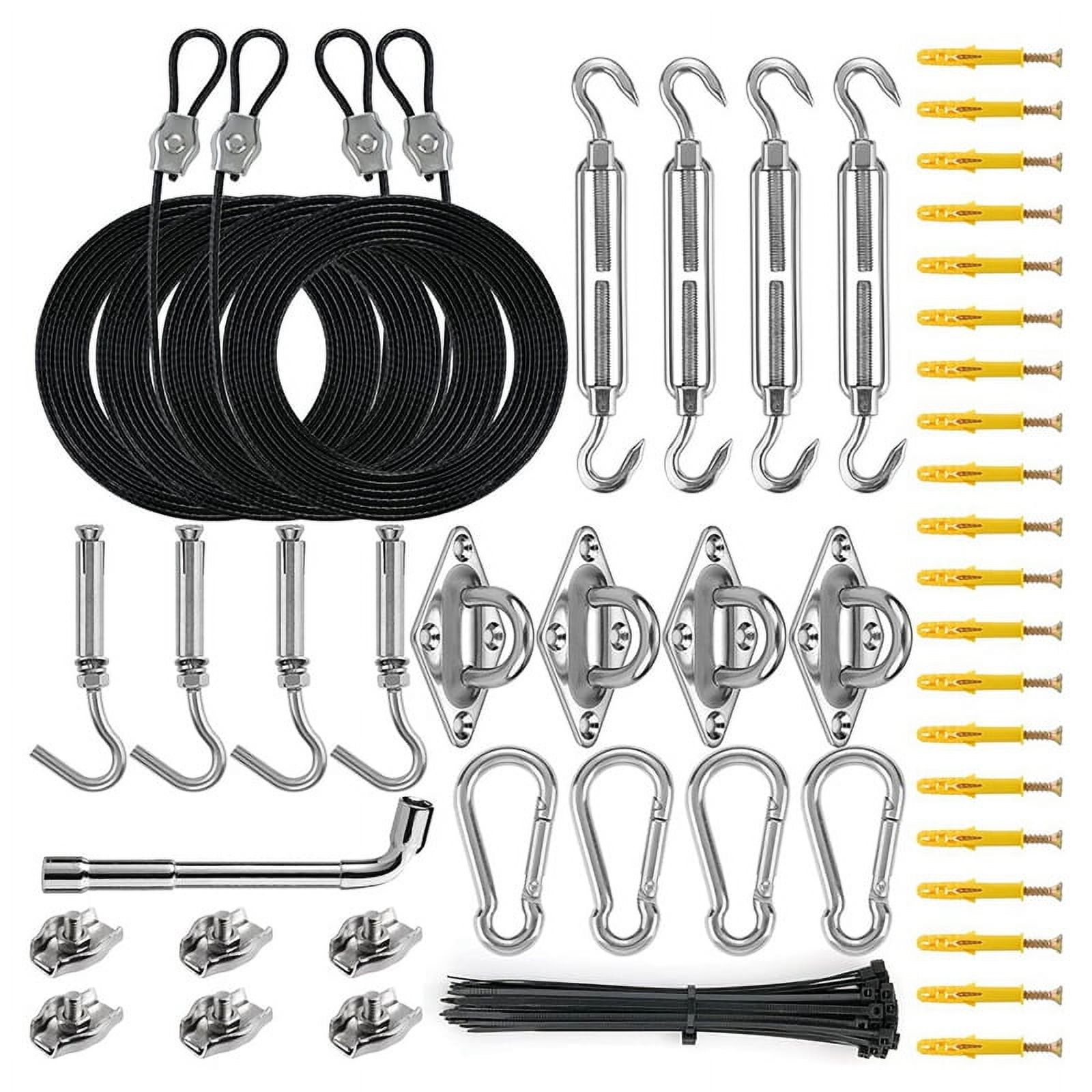 Shade Sail Hardware Kit 304 Stainless Steel Extension Cord Outdoor ...