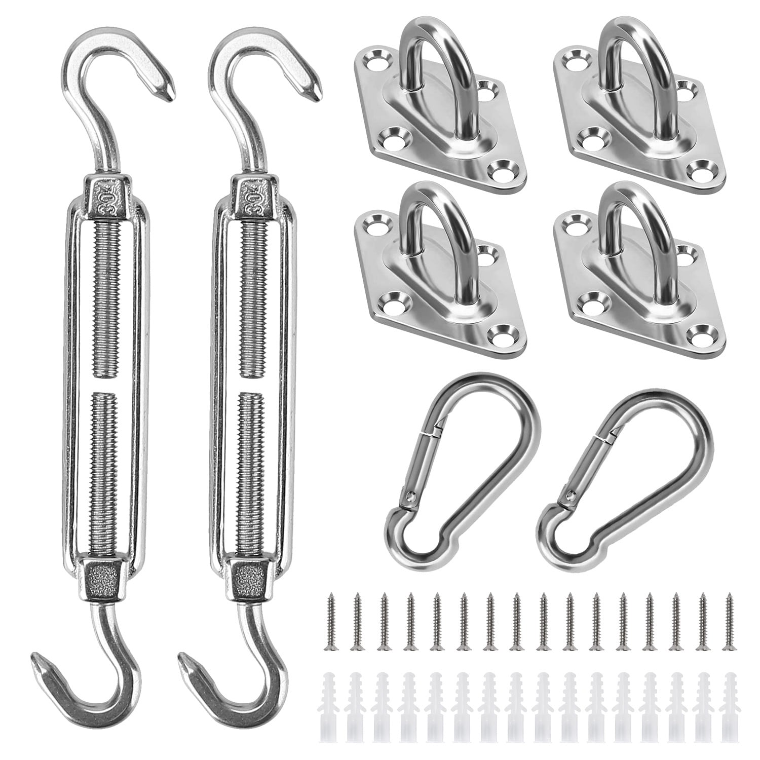Shade Sail Hardware Kit, Stainless Steel Hardware Kit for Triangle ...
