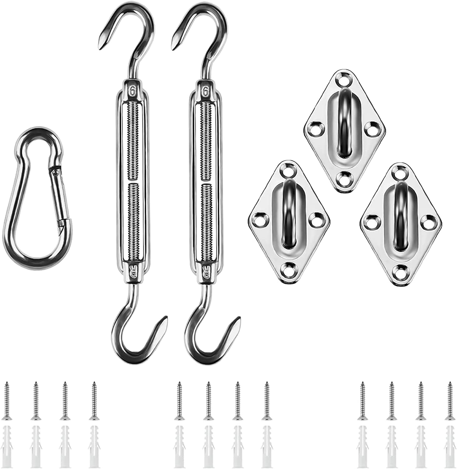 Shade Sail Hardware Kit, Stainless Steel Sun Shade Hardware Kit ...