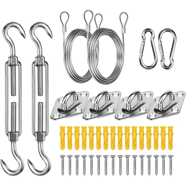 Shade Sail Hardware Kit, Sun Sail Hardware Kit with 304 Stainless Steel ...
