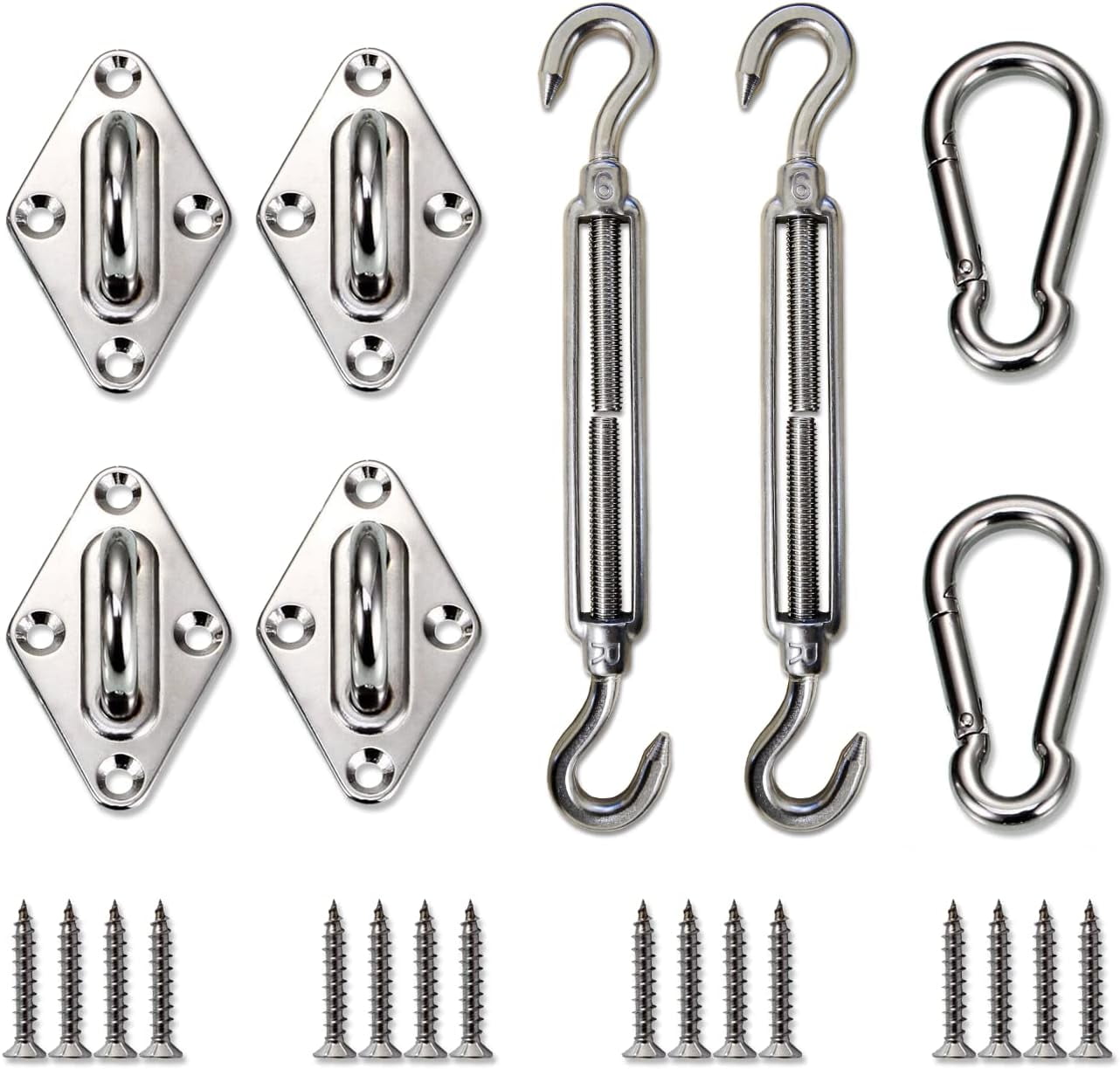 Shade Sail Hardware Kits for Rectangle Stainless Steel Accessary ...