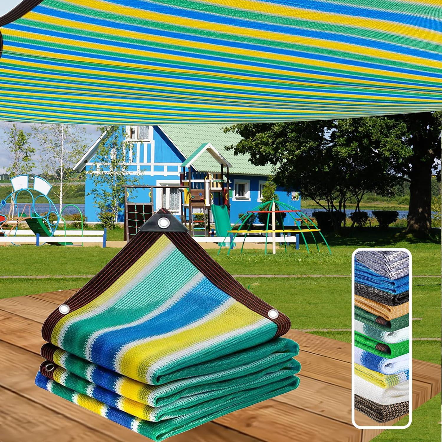 Shade Sail for Patio Rectangular Shade Net Sail, Balcony Privacy Screen ...