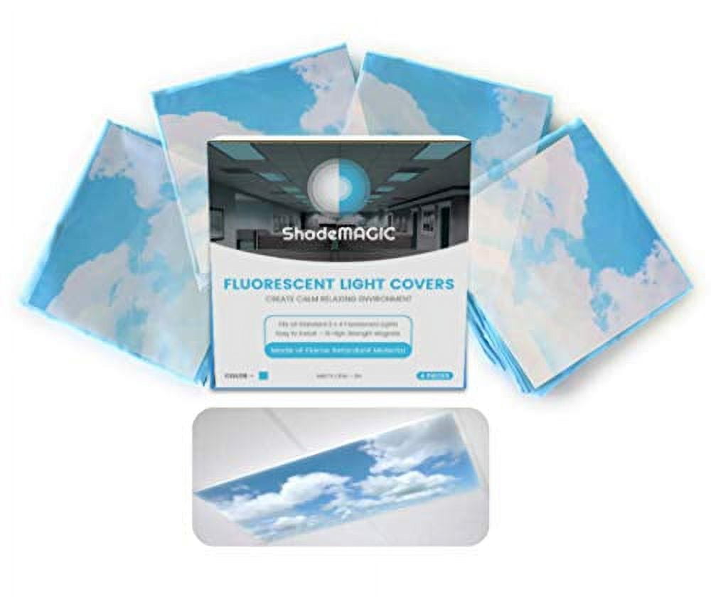 ShadeMAGIC Fluorescent Light Covers for Classroom Office - Light Filter ...