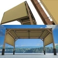 ShadeMart 12' W x 20' L Sand Beige Pergola Sun Shade Canopy Replacement ...