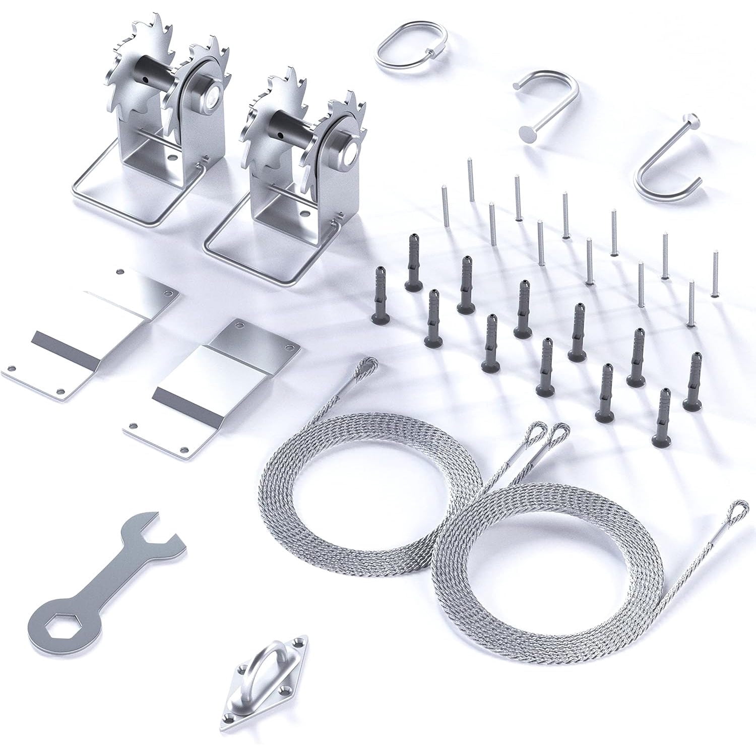 ShadeMart 6 Inch Stainless Steel Winch Hardware Kit Complate ...