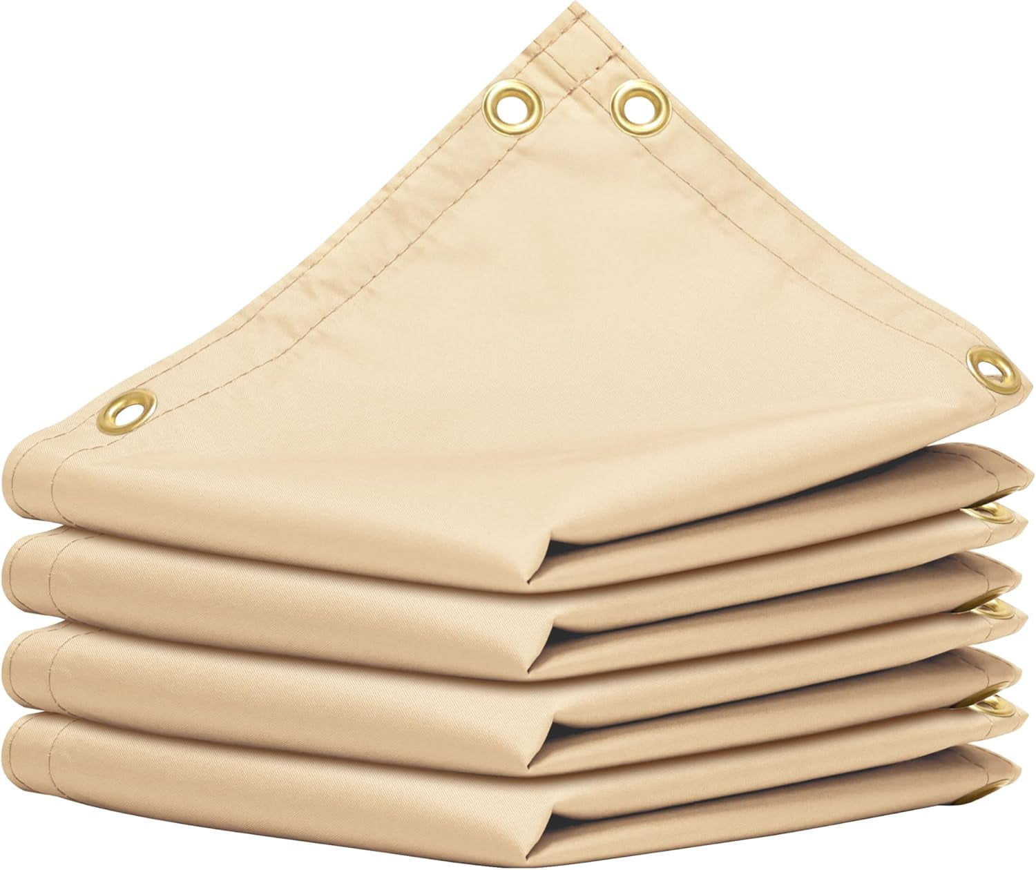 ShadeMart 90% Sunblock Fabric 4x8' Beige Custom Size Waterproof Shade ...