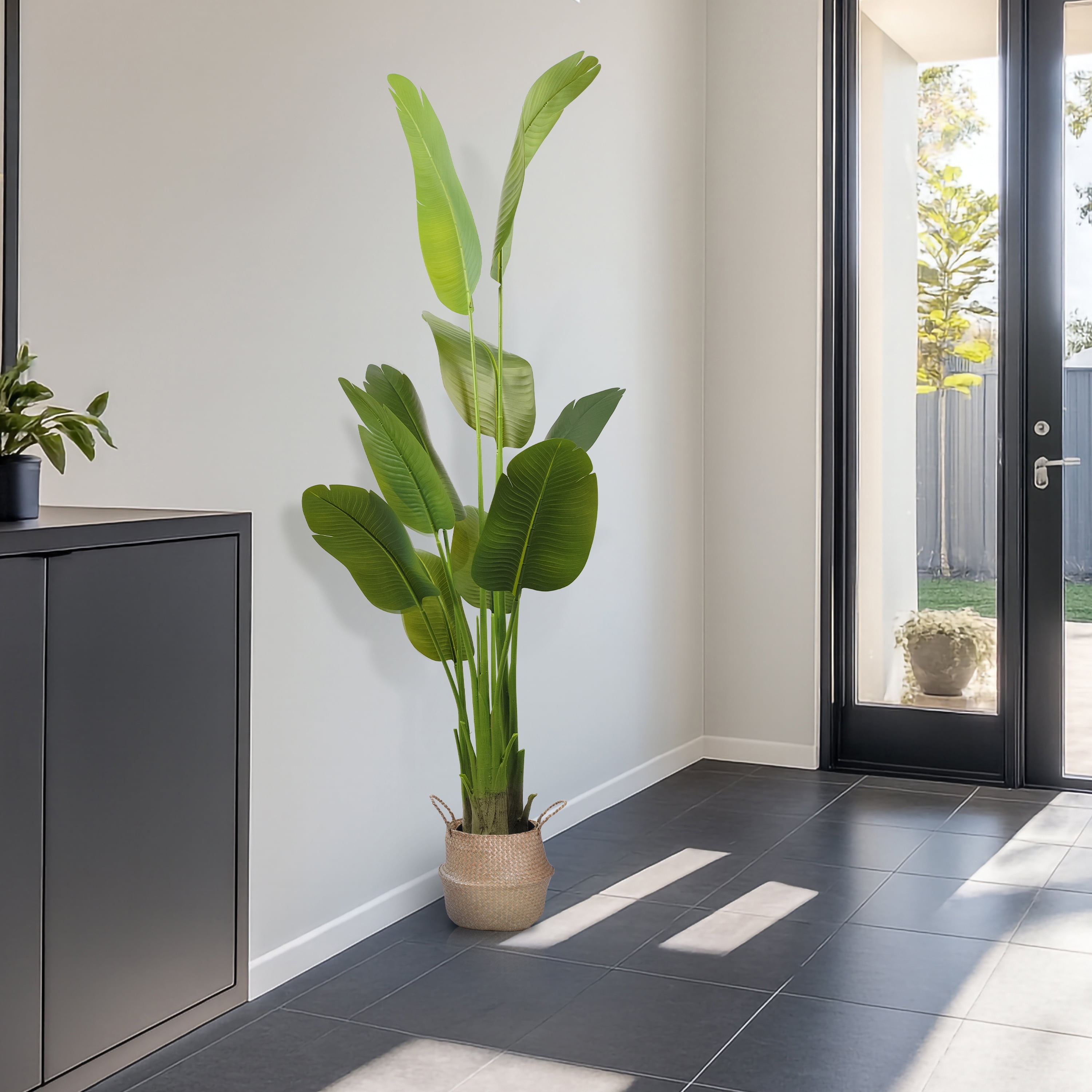 ShadeMart Artificial Bird of Paradise Tree, 71" Tall Faux Plant ...