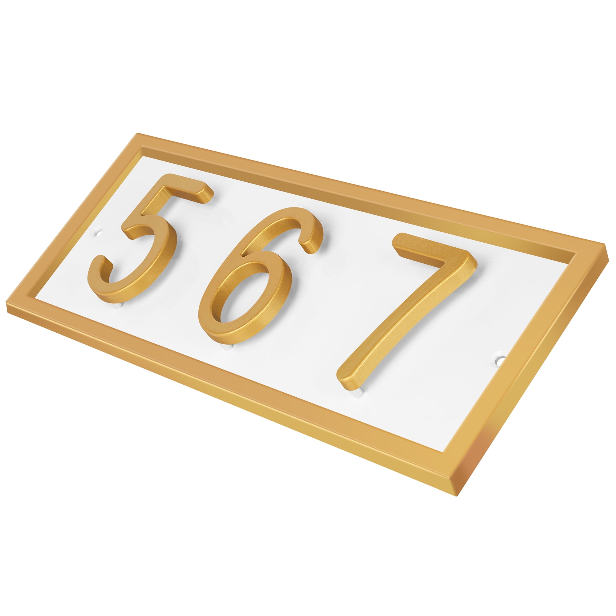 ShadeMart Floating House Numbers Sign, Personalized Aluminum Address ...