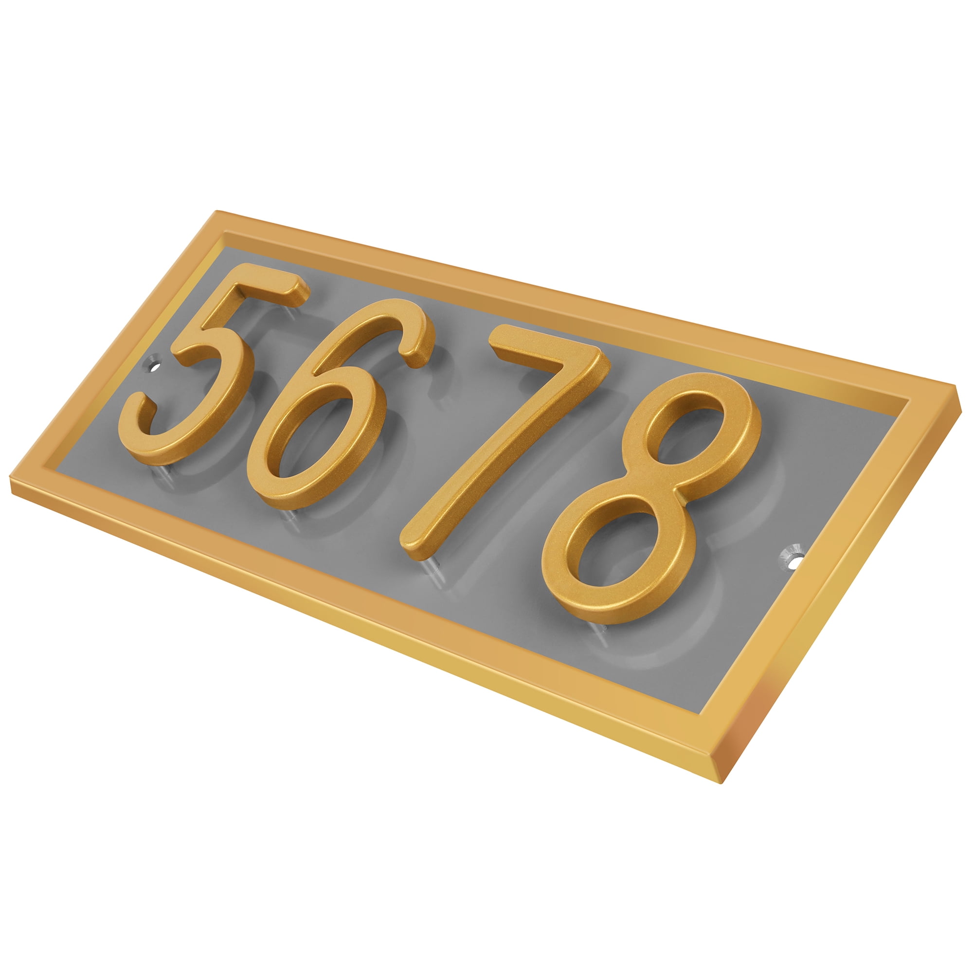 ShadeMart Floating House Numbers Sign, Personalized Aluminum Address ...