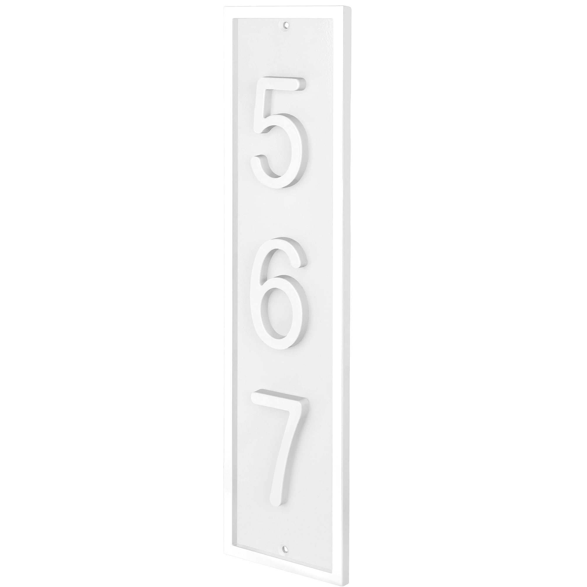 ShadeMart Flush Mount House Numbers Sign with a Sleek Protective Frame ...