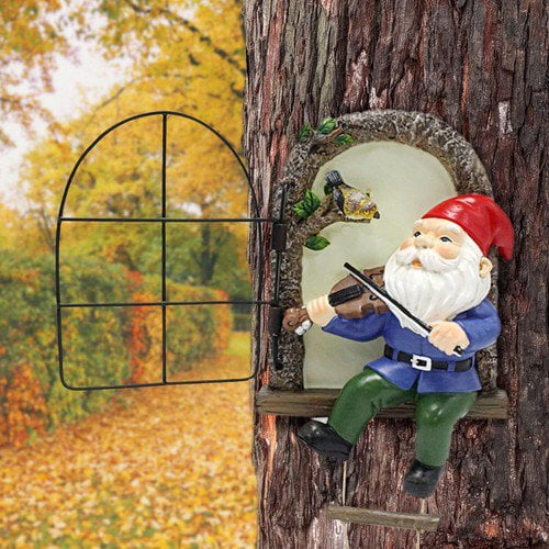 ShadeMart Musical Light-Up Elf Tree Peeker Statue with Ladder, Luminous ...
