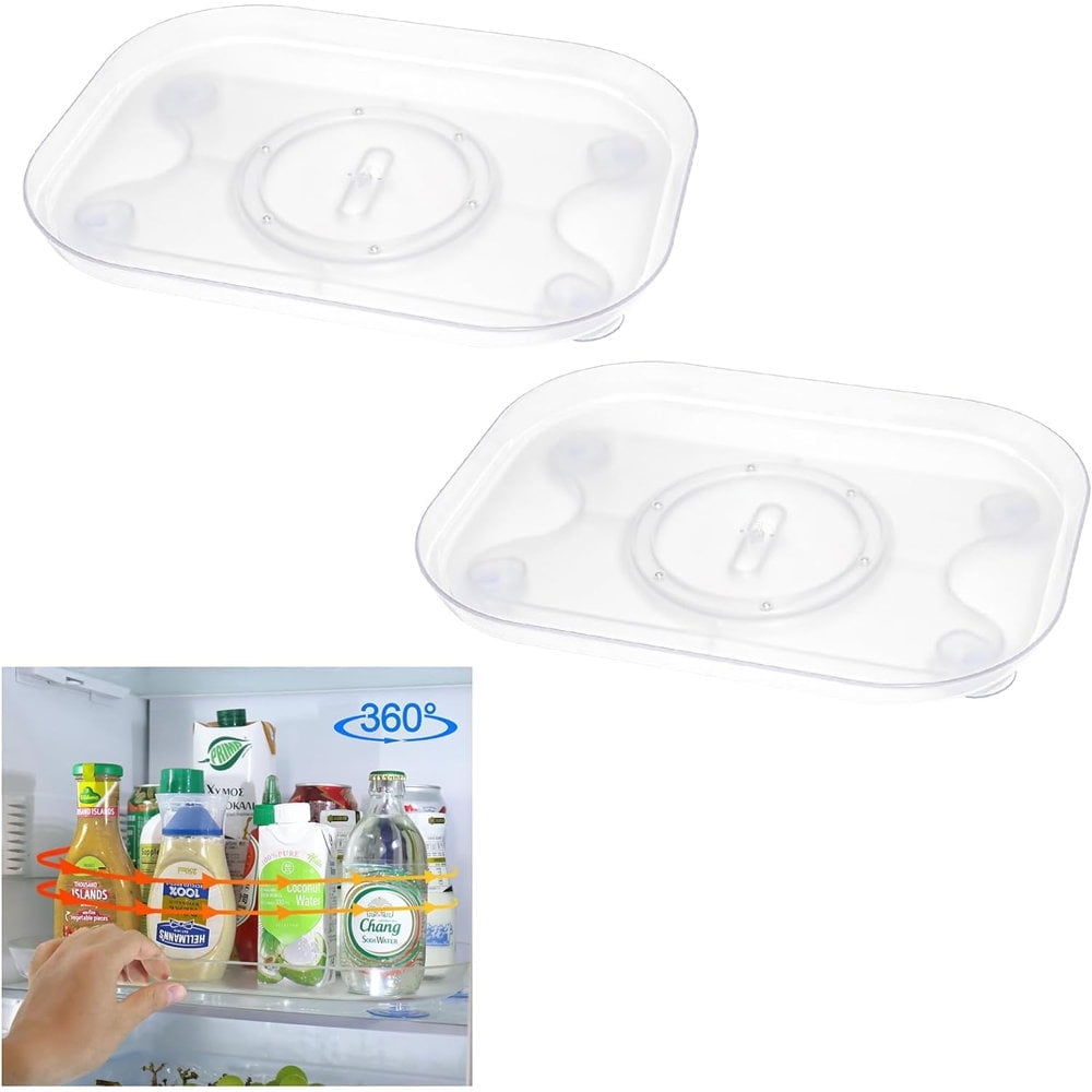 ShadeMart Rectangle 360Â° Rotate Lazy Susan for Refrigerator Organizers ...