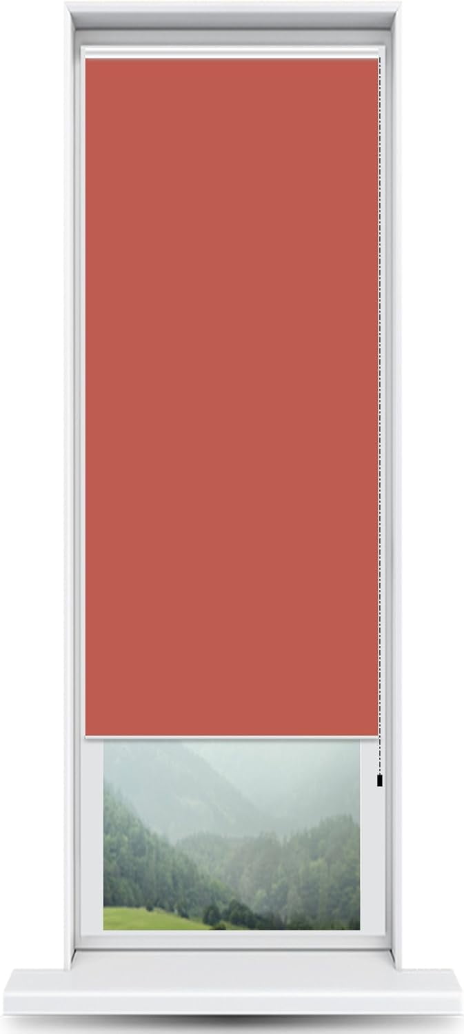 ShadePix Blackout Window Shade 23 x 72 Crimson Pastel - Walmart.com
