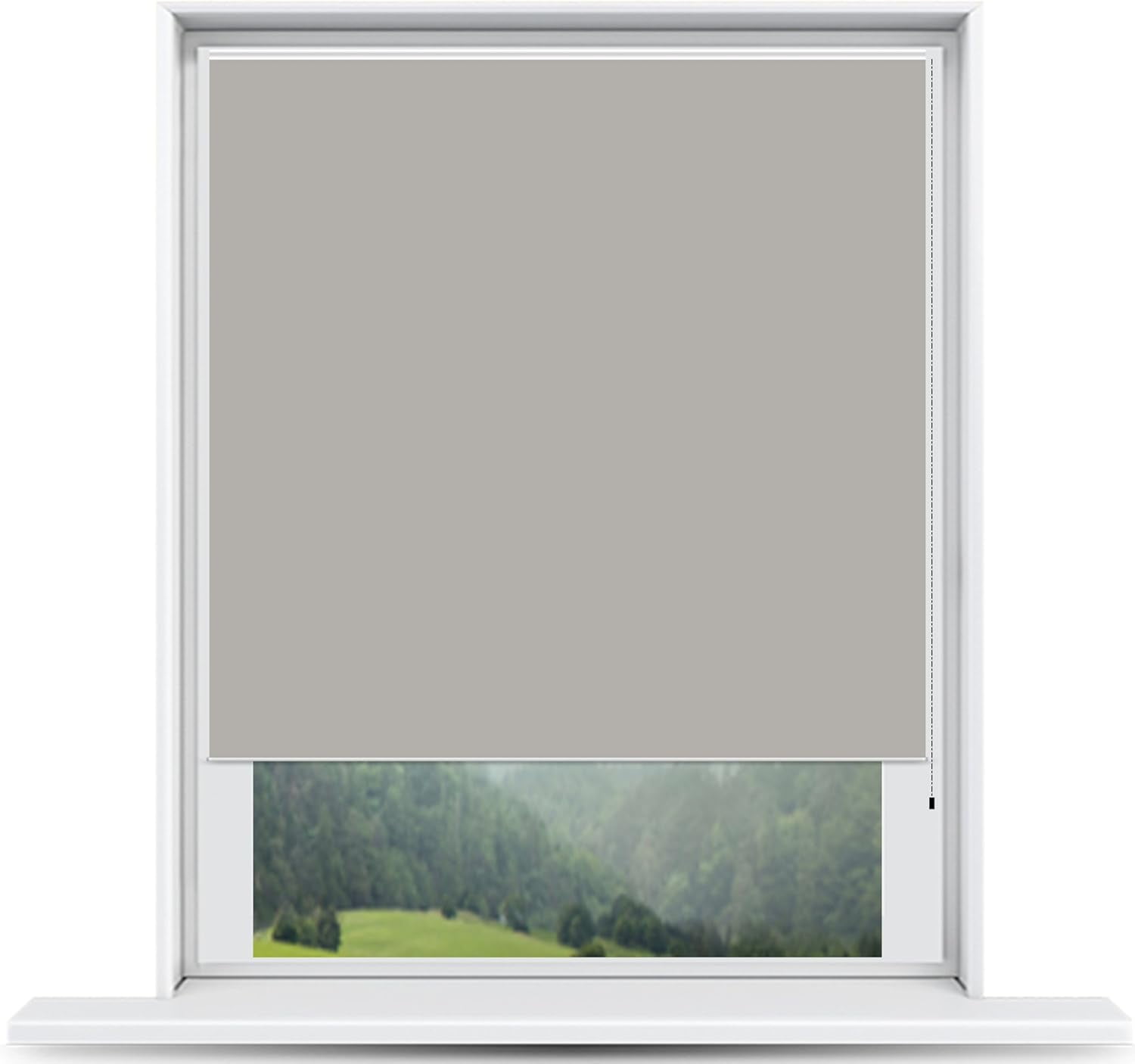 ShadePix Blackout Window Shade 41 x 54 Dark Stone - Walmart.com