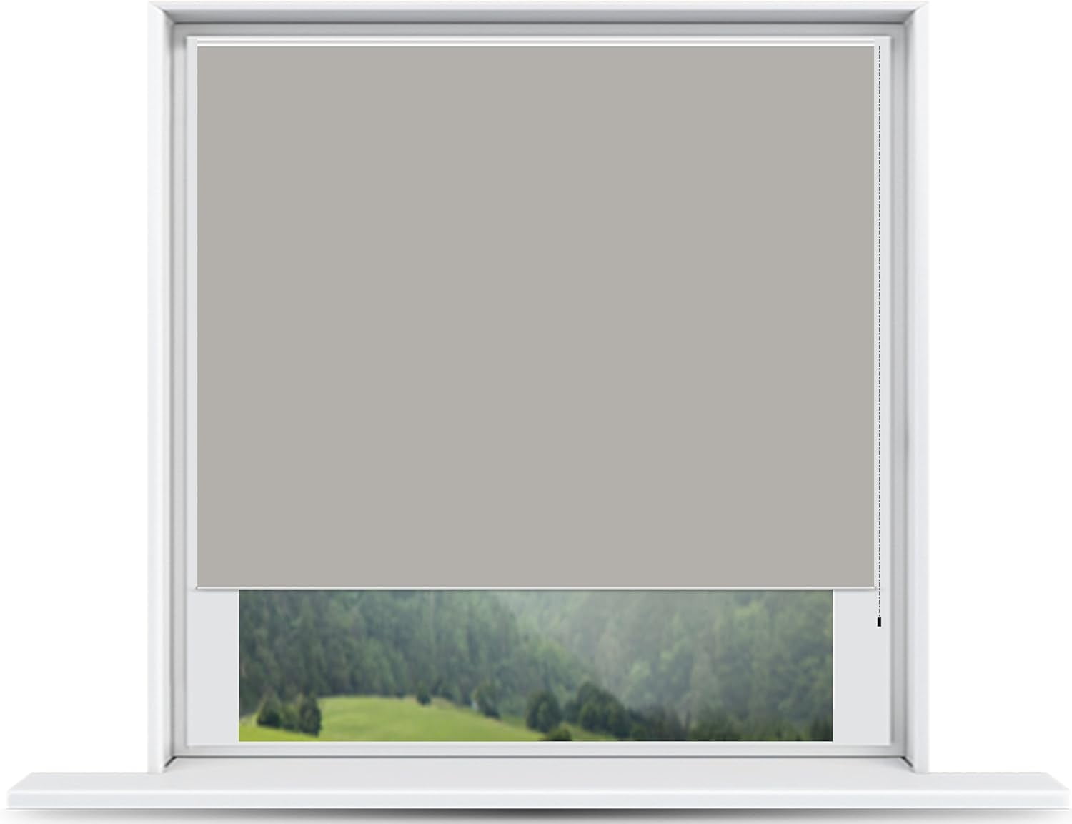 ShadePix Blackout Window Shade 50 x 54 Dark Stone - Walmart.com