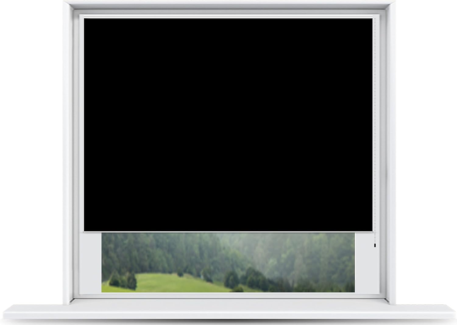 ShadePix Blackout Window Shade 54 x 54 Black - Walmart.com