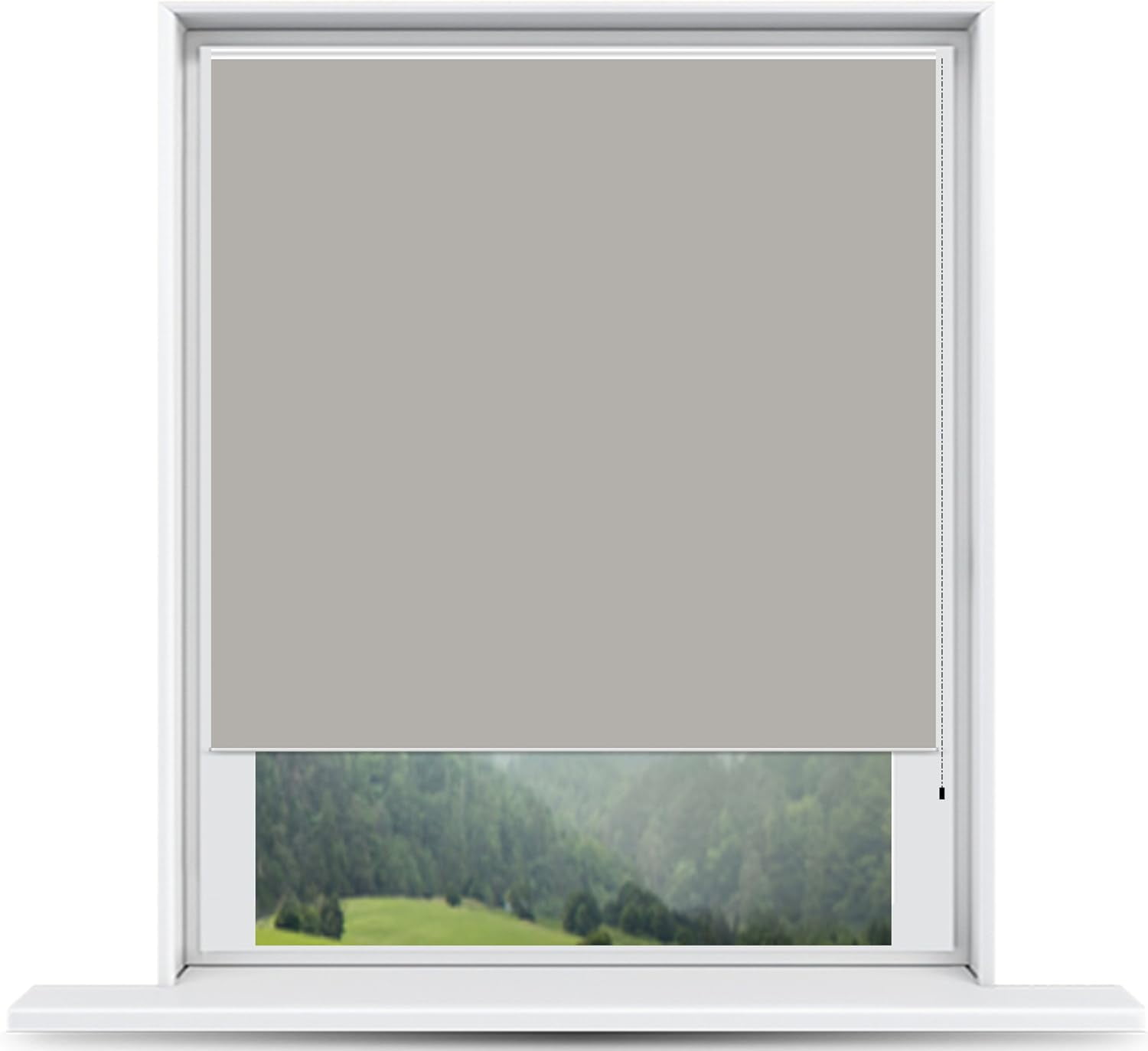 ShadePix Blackout Window Shade 56 x 72 Dark Stone - Walmart.com