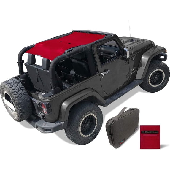 Shadeidea JK Top Sun Shade compatible with Jeep Wrangler Sunshade (2007 ...