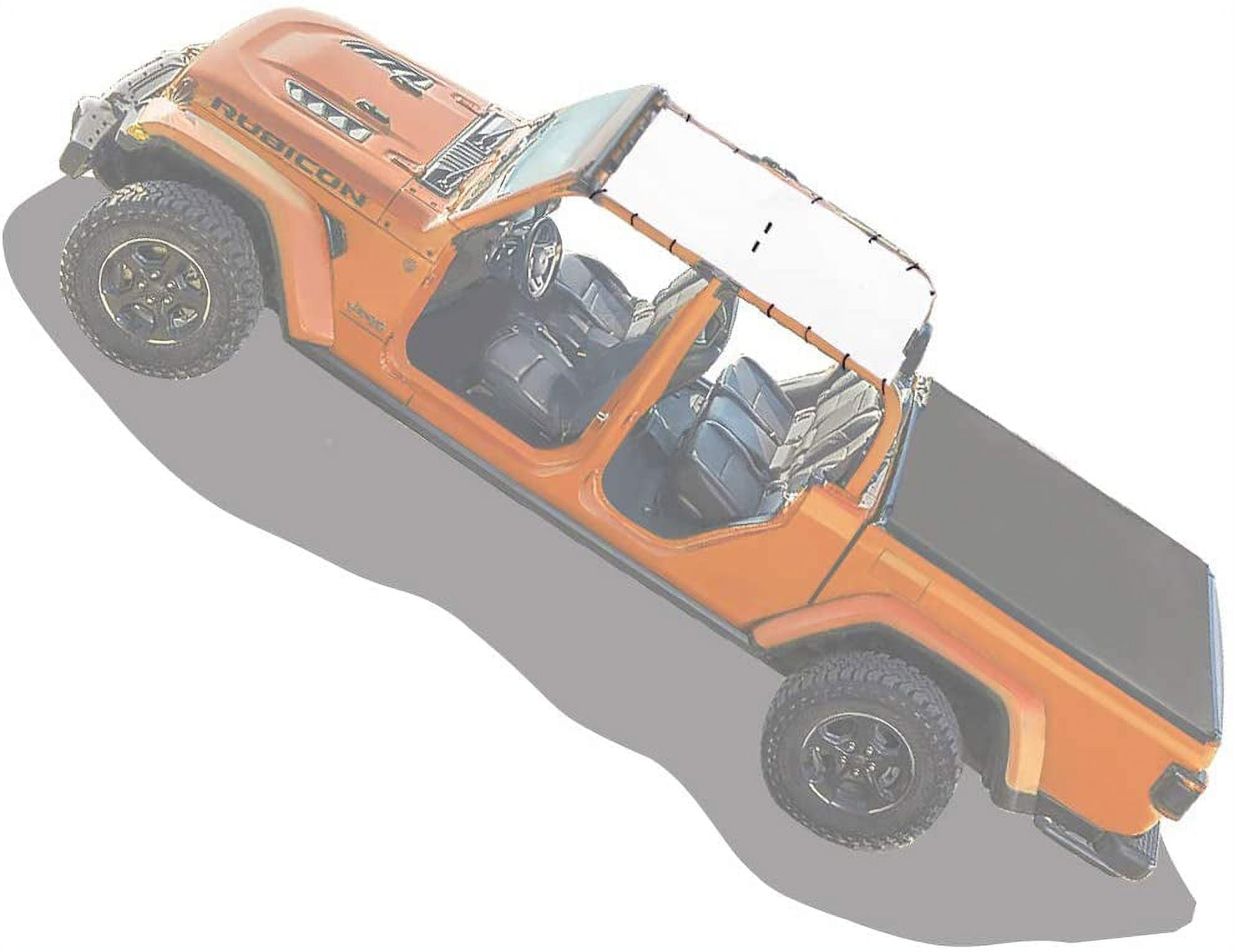 Shadeidea Jeep Gladiator Sunshade JT (2018-Curent) 4 Door Top Sun Shade ...