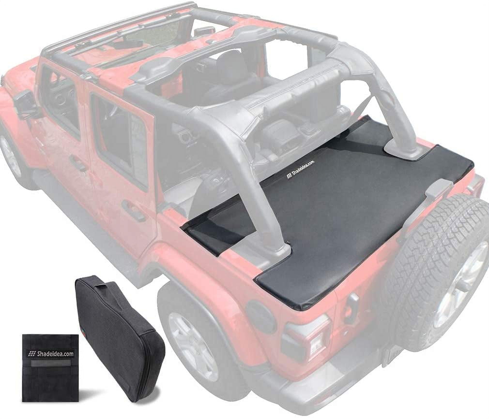 Shadeidea Jeep Wrangler JL 4 Door Cargo Cover, 2018-Current, Black, 3 ...