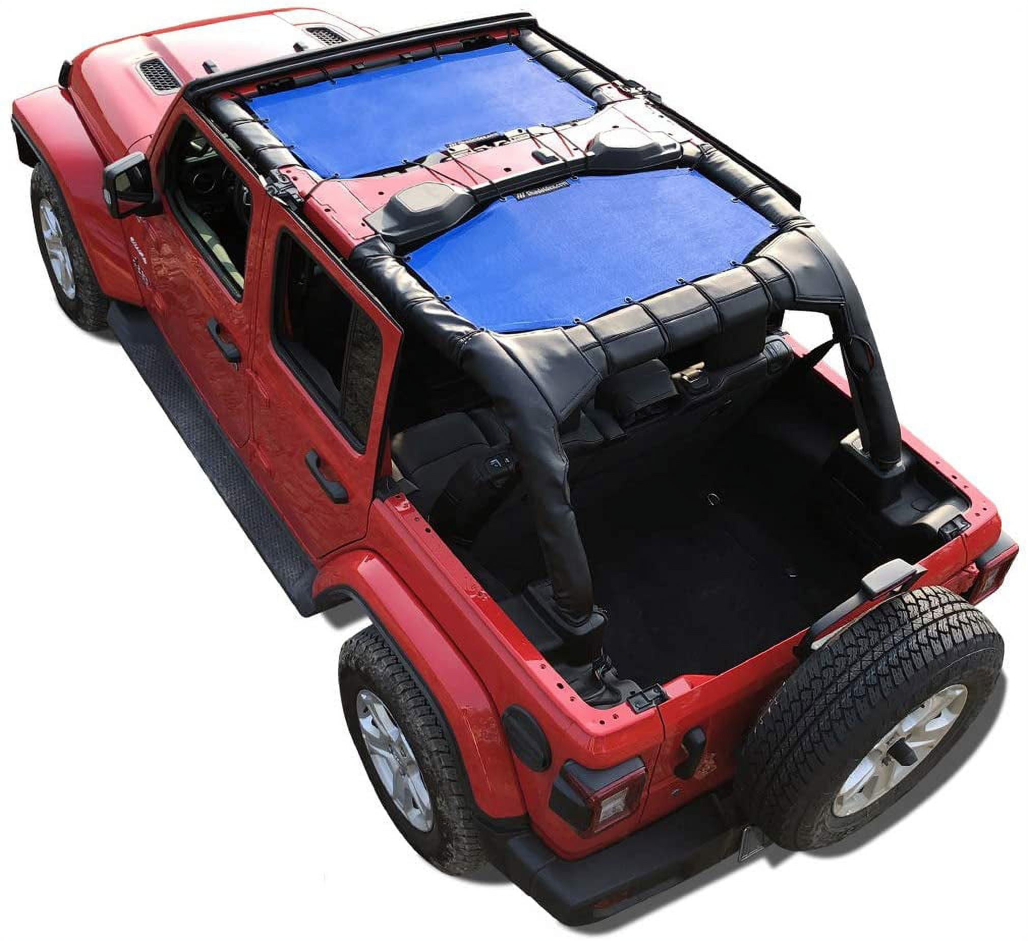 Shadeidea Jeep Wrangler Sun Shade JL Top Sunshade Front and Rear 2 ...