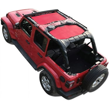 Shadeidea Jeep Wrangler Sunshade JKU Top Sun Shade JK Unlimited (2007 ...