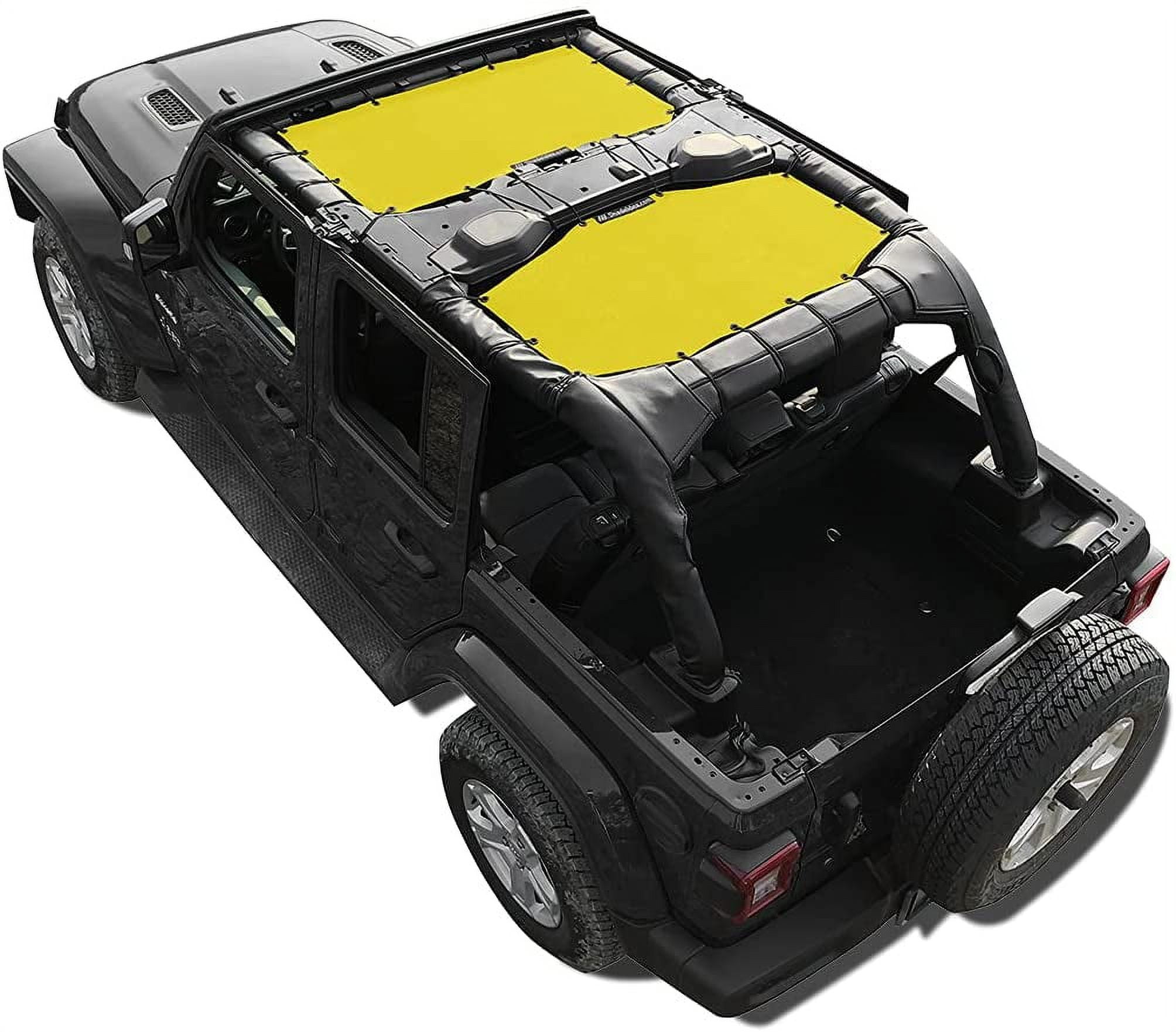 Shadeidea Jeep Wrangler Sun Shade JL Top Sunshade Front and Rear 2 ...