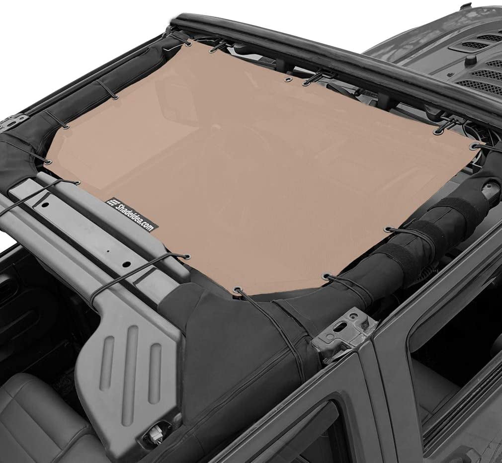 Shadeidea Jeep Wrangler Sunshade JK Unlimited (2007-2018) 2 Door and 4 ...