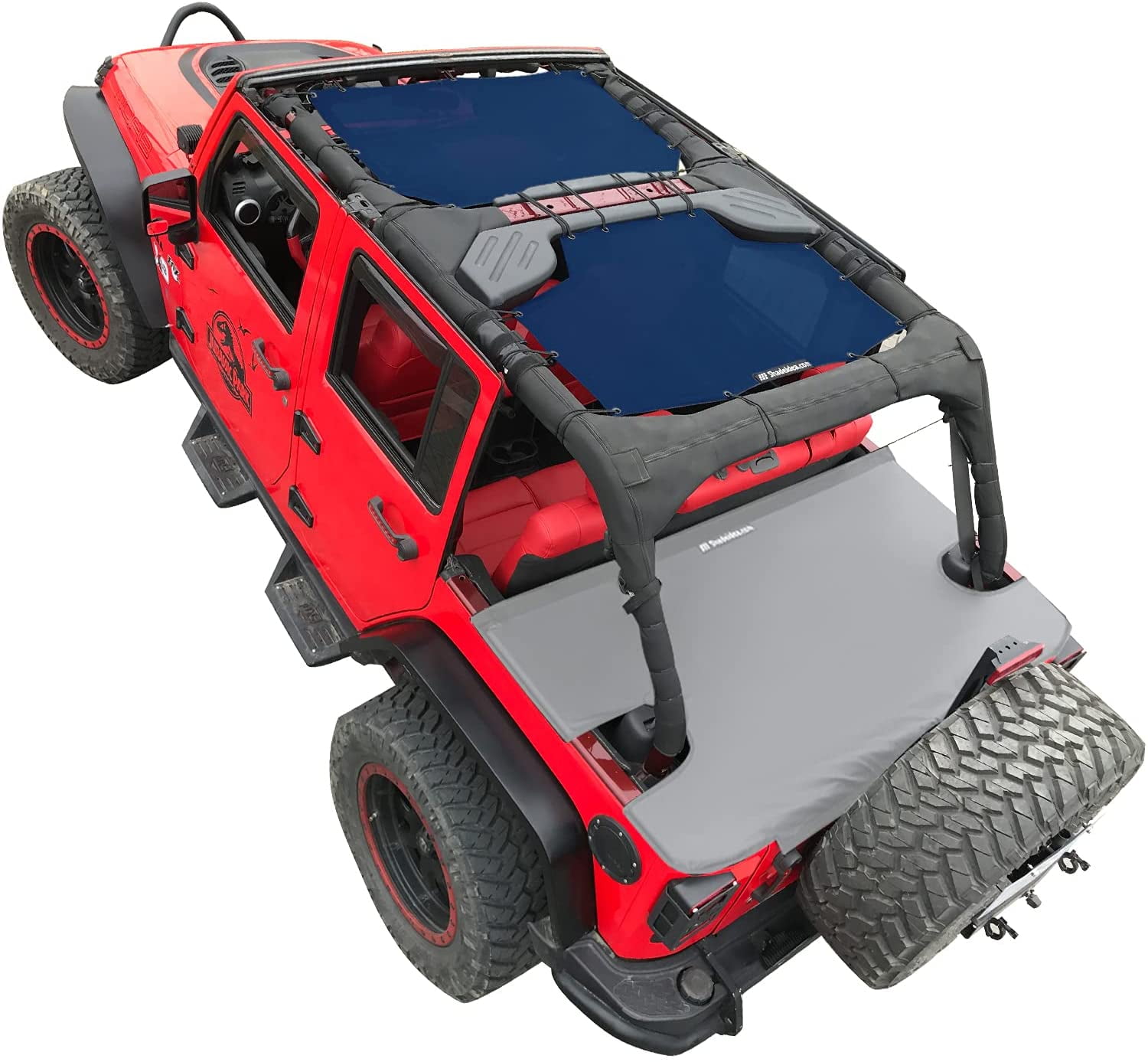 Shadeidea Jeep Wrangler Sunshade JKU Top Sun Shade JK Unlimited (2007 ...