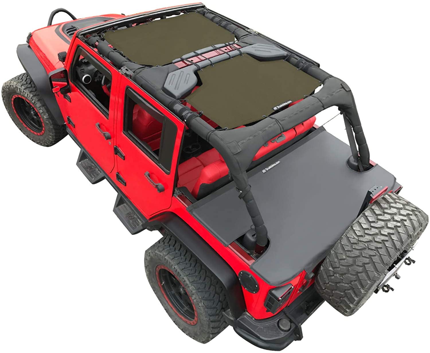 Shadeidea Jeep Wrangler Sunshade JKU Top Sun Shade JK Unlimited (2007 ...
