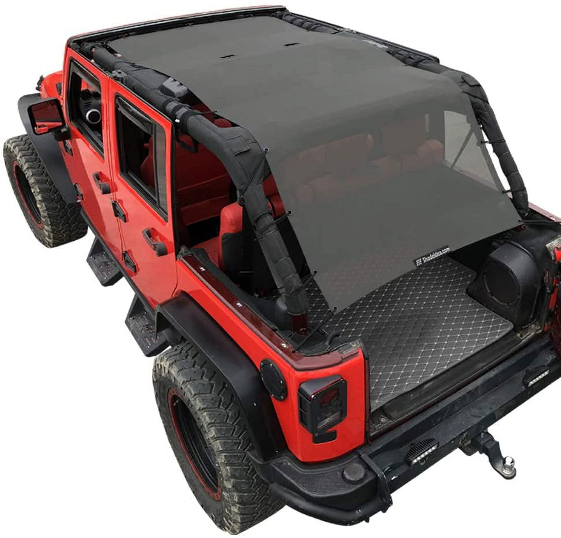 Shadeidea Jeep Wrangler Top Sunshade JK Unlimited Sun Shade JKU 4 Door ...