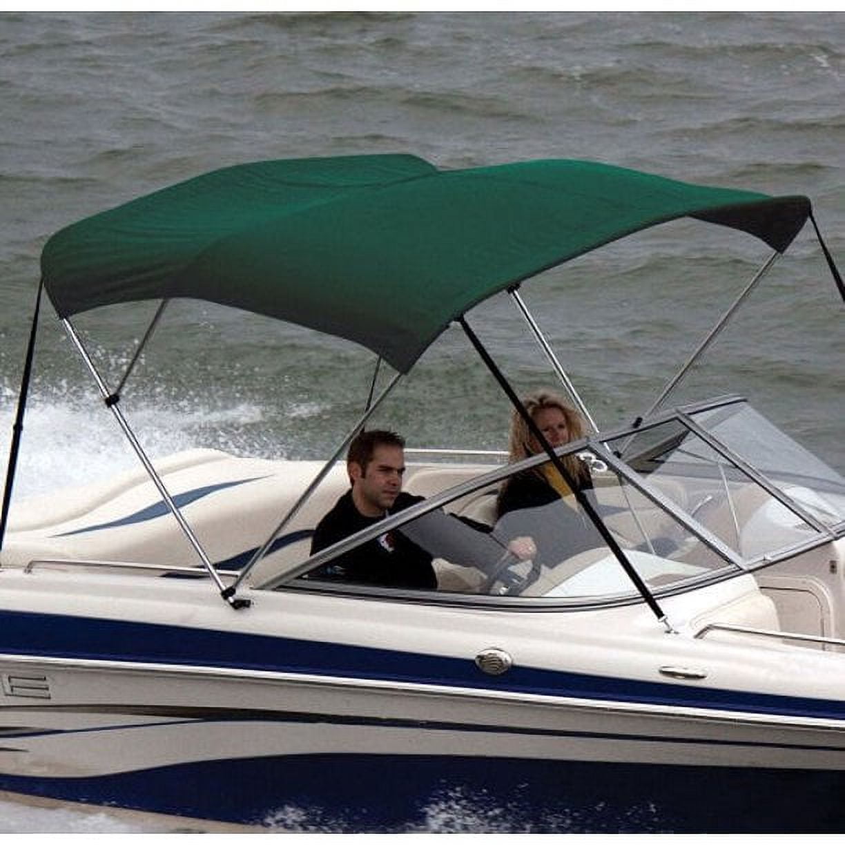 Shademate Bimini Top Sunbrella Fabric Boat Shade & Boot Forest Green ...